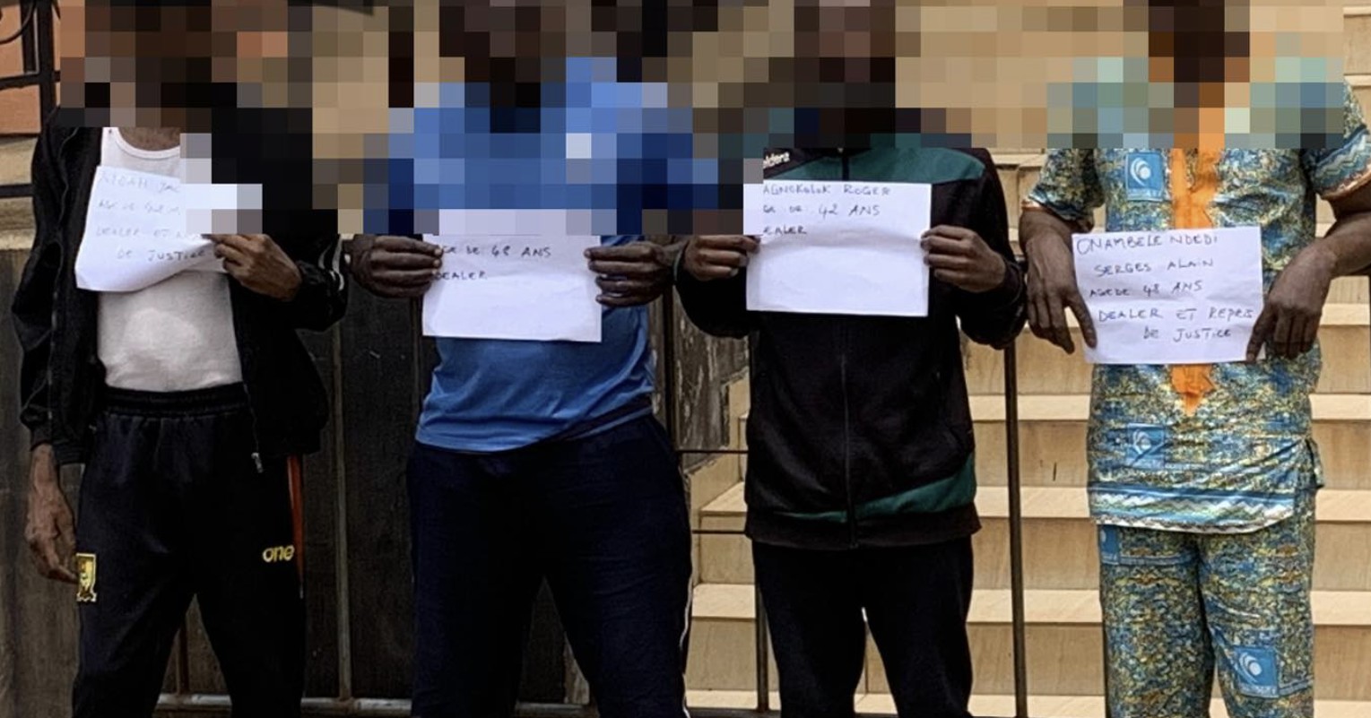 Drug Trafficking Network Uncovered in Yaoundé: Four Suspects Presented to the Press ...